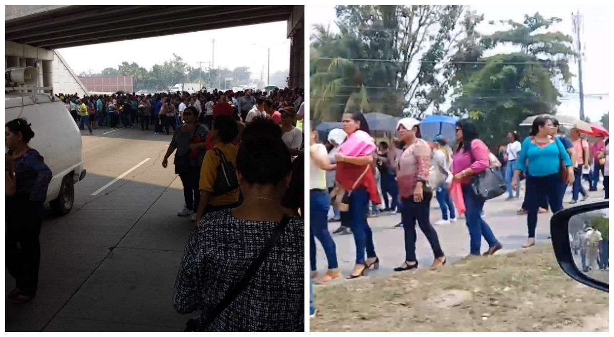 Maestros Protestan En El Norte Y Occidente De Honduras En Contra De